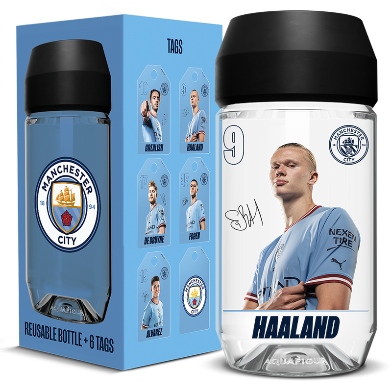 Manchester City Men’s Team - Aquafigure Bottle including 5 Players